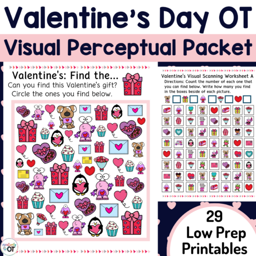 Valentine's Day Mini Letter Recognition and Visual Scanning A-Z ...