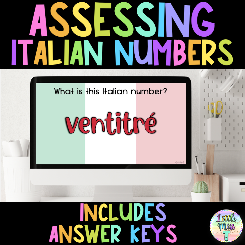 Assessing Italian Numbers - worksheets, activities, games - Italy ...