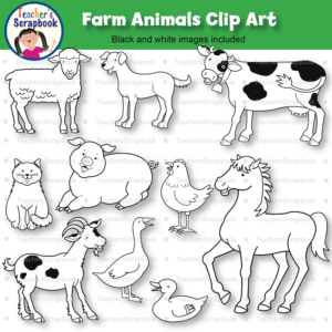 Farm Animals Clip Art - Made By Teachers
