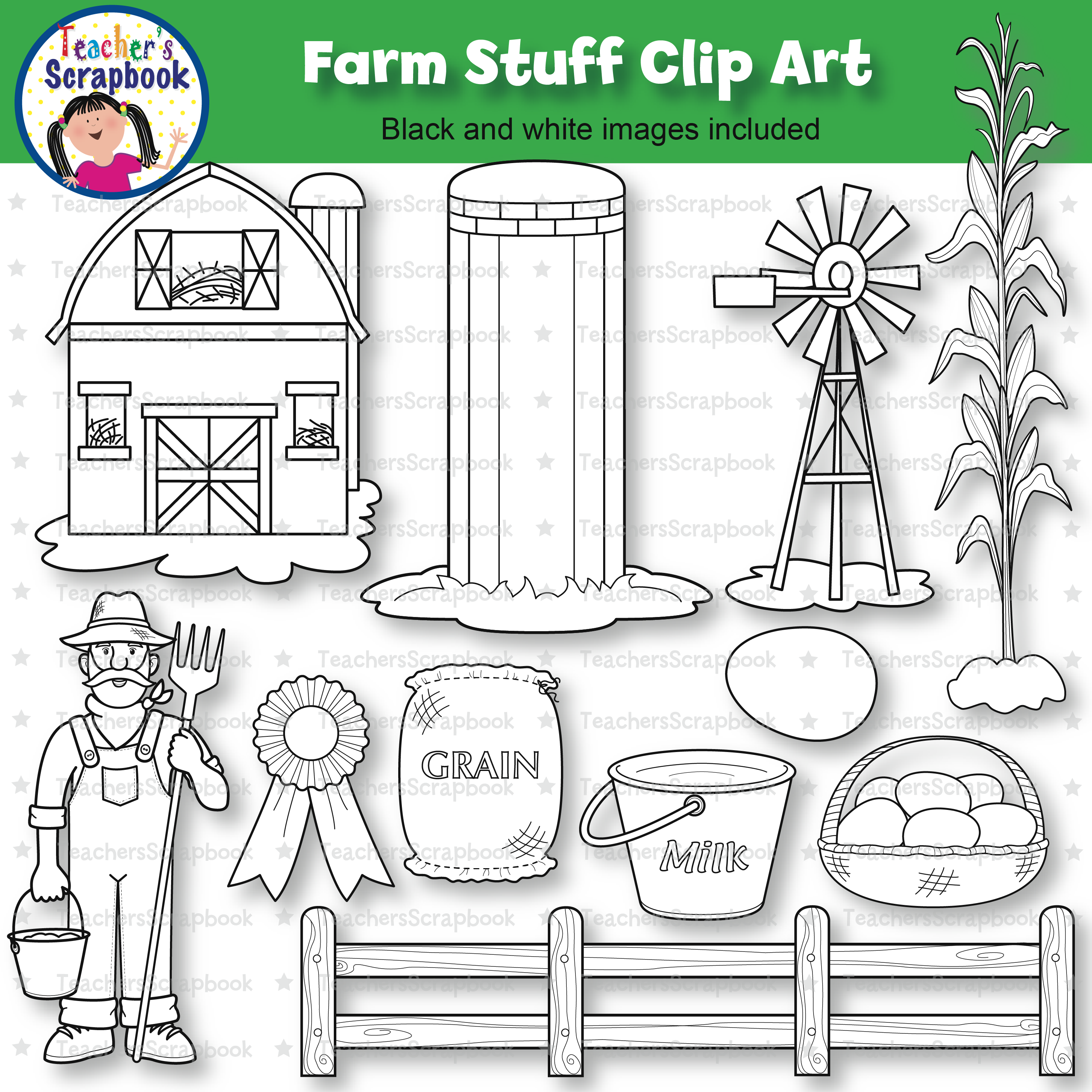 Farm Stuff Clip Art | Made By Teachers