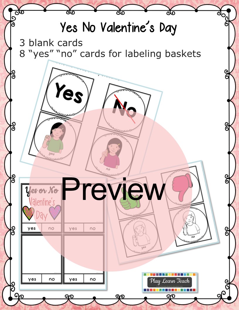 Yes No Questions Valentine's Day for Autism Special Education | Made By ...