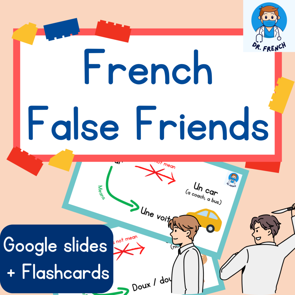 French False Friends. FAUX AMIS. False Cognates - Google slides and ...