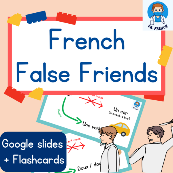 French False Friends. FAUX AMIS. False Cognates - Google slides and ...
