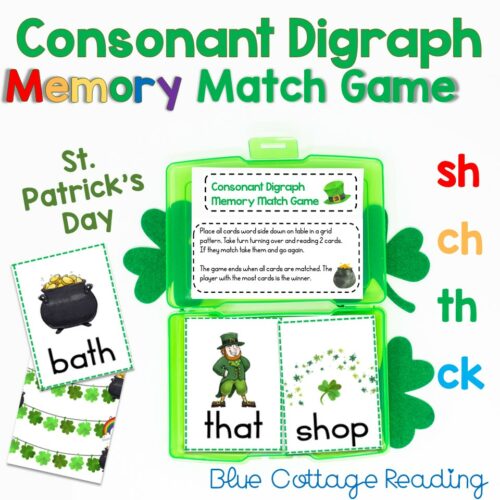 Consonant Digraph Memory Match | Made By Teachers