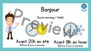 French Greetings, Introductions & Goodbyes. Les Salutations. Lesson ...