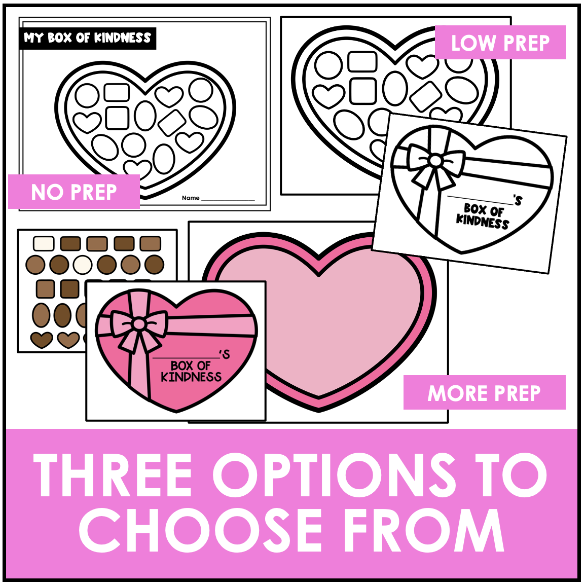 Valentine's Day Kindness Activity | Box of Chocolate Compliments | Made ...