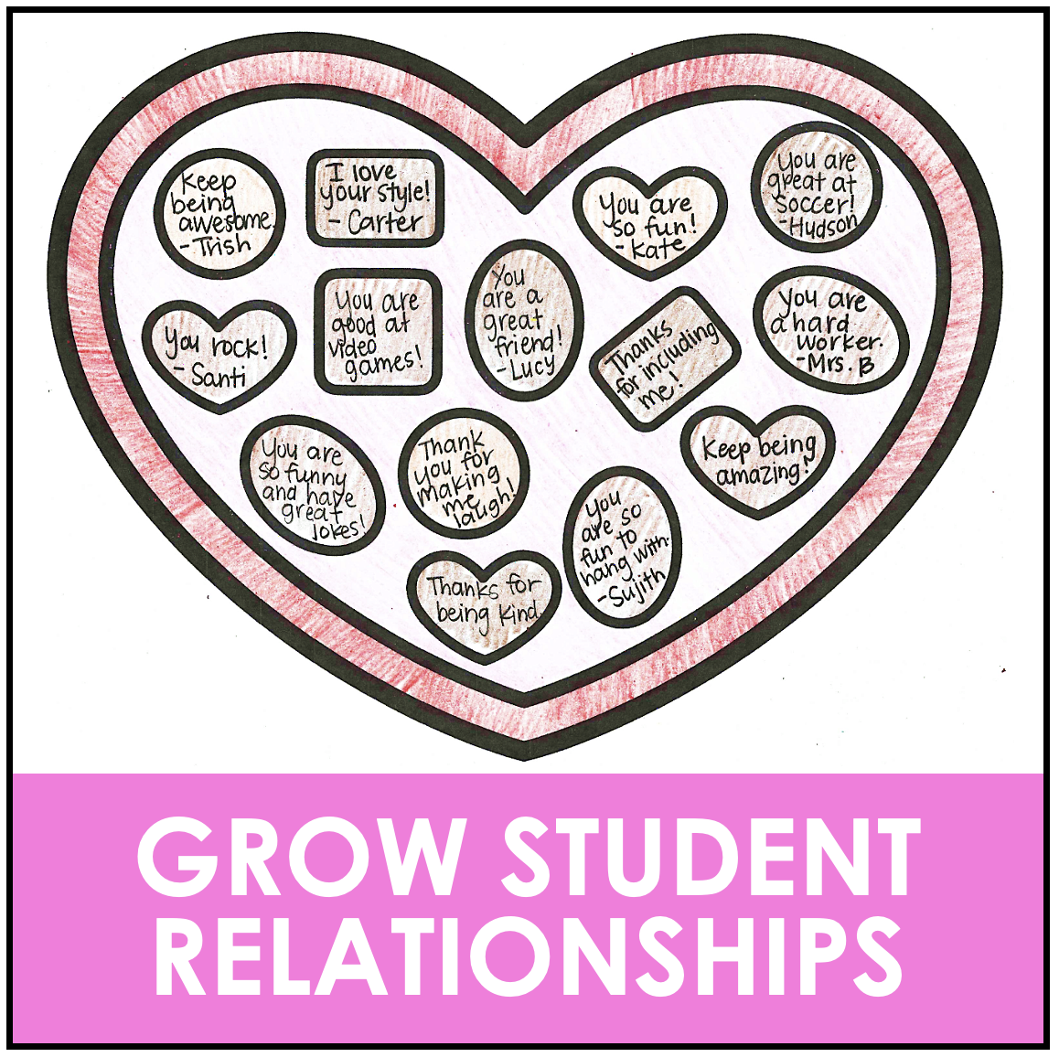 Valentine's Day Kindness Activity | Box of Chocolate Compliments | Made ...