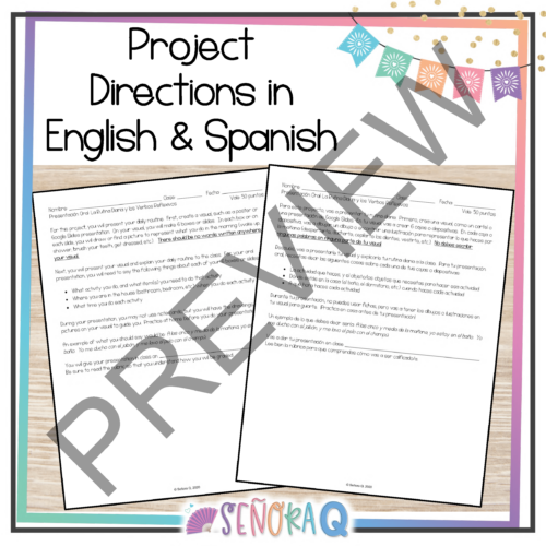 Spanish Daily Routine Oral Presentation | Made By Teachers