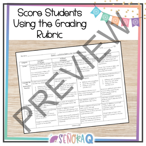 Spanish Daily Routine Oral Presentation | Made By Teachers