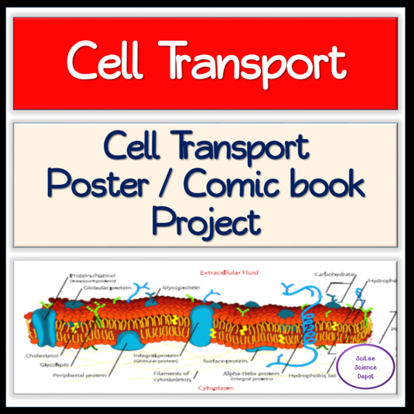 Cell Transport Poster/Comic Book Project - Made By Teachers
