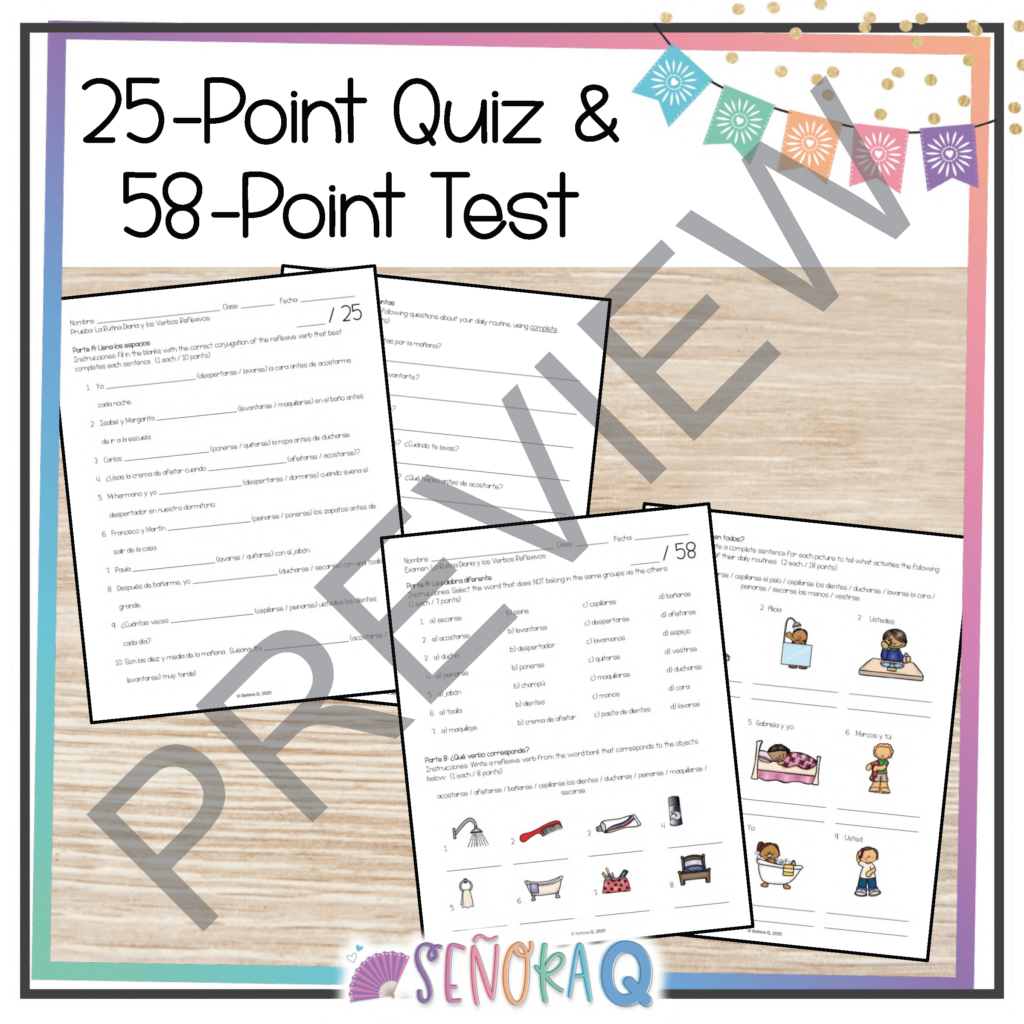 Spanish Daily Routine and Reflexive Verbs Bundle | Made By Teachers