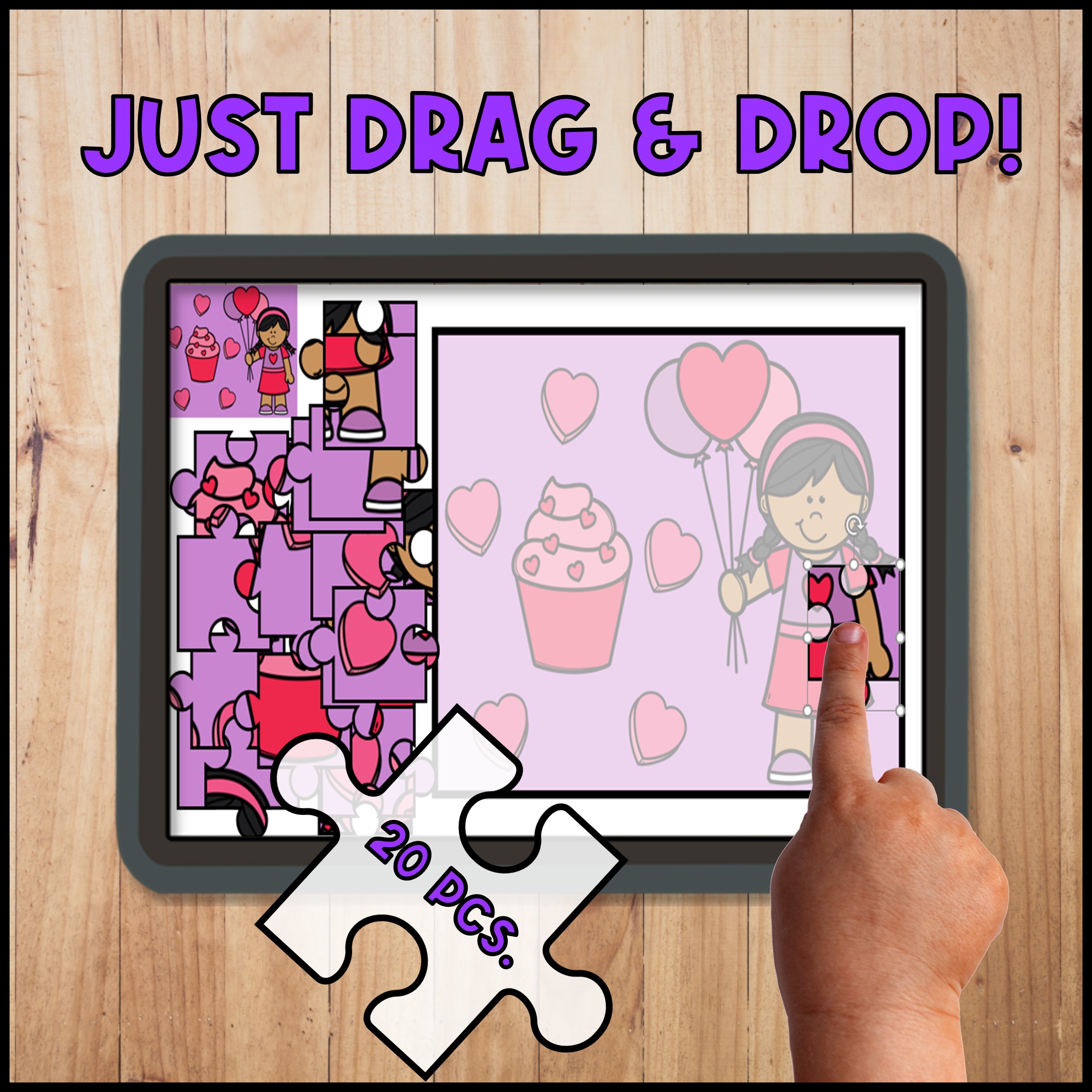 Valentine’s Day Digital Puzzles for Google Slides™ & PowerPoint™ | Made ...