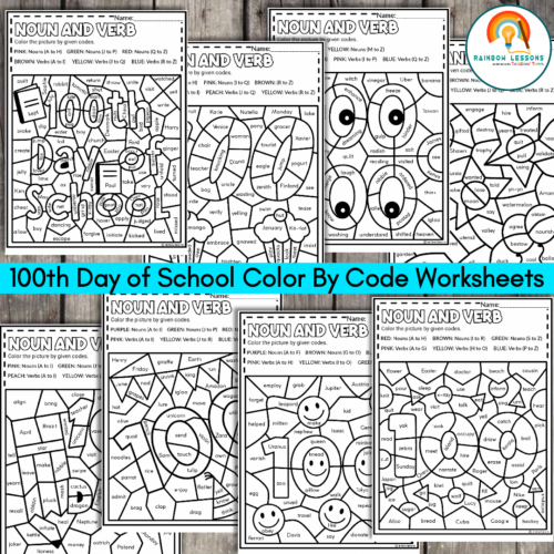 100th Day of School Activities | 100th Day of School Coloring Sheets ...
