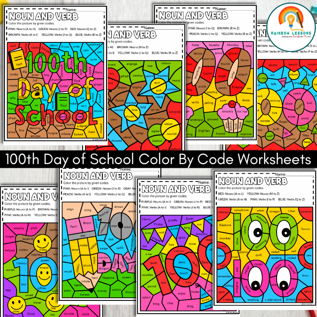 100th Day of School Activities | 100th Day of School Coloring Sheets ...