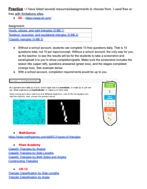 Complete Online Distance Learning 5th Math Triangles 5.GM.1.1 | Made By ...