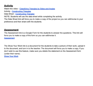 Complete Online Distance Learning 5th Math Triangles 5.GM.1.1 | Made By ...