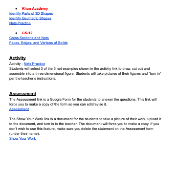 Complete Online Distance Learning 5th Math 3-Dimensional Figures 5.GM.1 ...