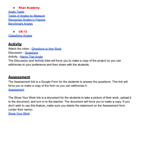 Complete Online Distance Learning 5th Math Angles 5.GM.3.1 | Made By ...