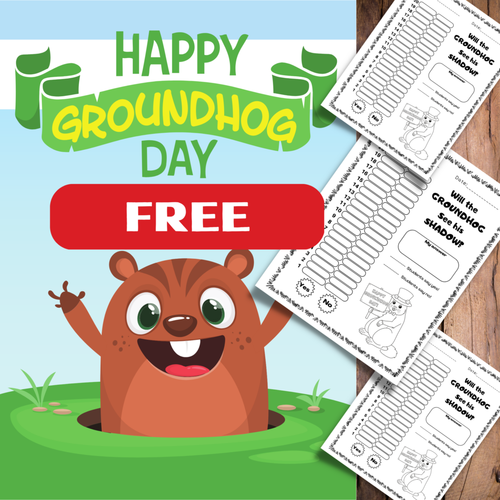FREE Groundhog Day Prediction | February fun vote activity for PreK ...