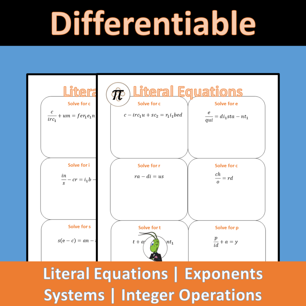 Pi Day Puzzles | Algebra | Integers | Logic | Exponents | Made By Teachers