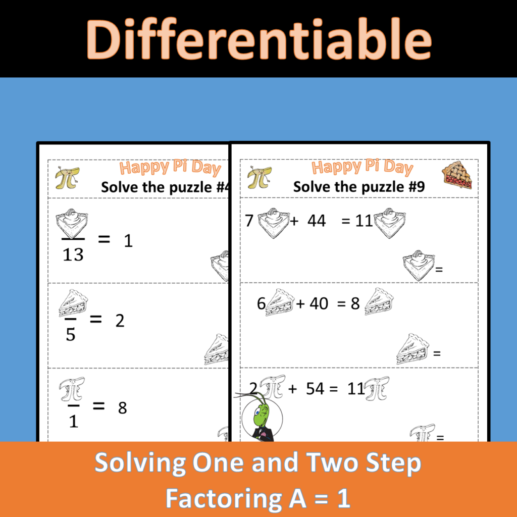 Pi Day Puzzles | Algebra | Integers | Logic | Exponents | Made By Teachers