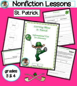 St. Patrick: Nonfiction Text Passages, Printables, & Semantic Gradient ...