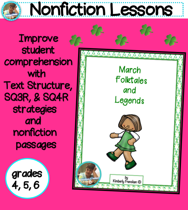 March Folktales and Legends Non-Fiction Passages and Task Cards | Made ...