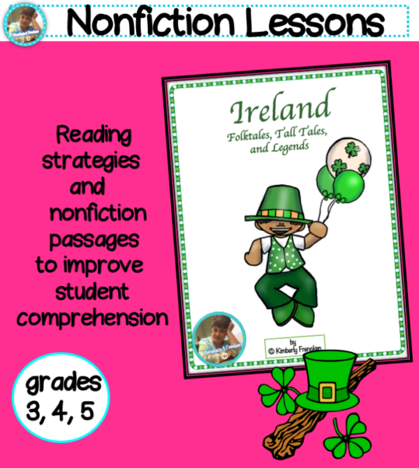 Irish Tall Tales Nonfiction Comprehension Passages & Reading Strategies ...