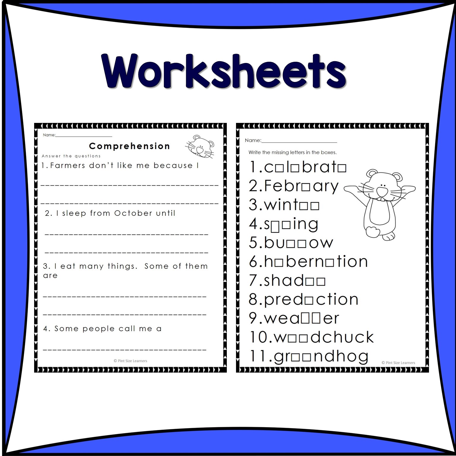 Groundhog Day Activities & Worksheets for Reading and Math | Grades 1 ...