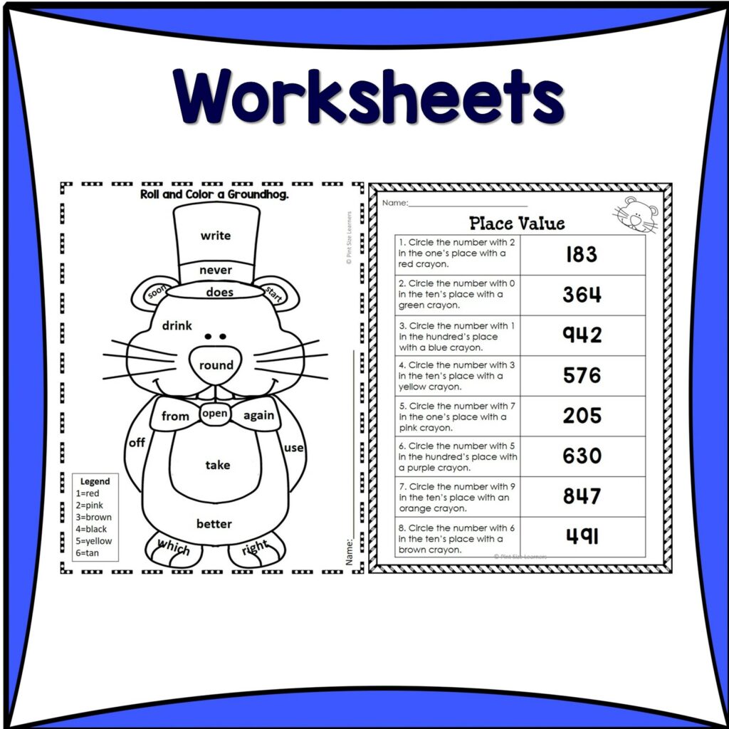Groundhog Day Activities & Worksheets for Reading and Math | Grades 1 ...