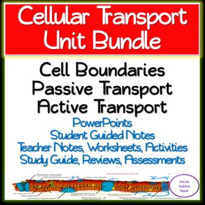 Cell Transport NO PREP Unit Bundle | Made By Teachers