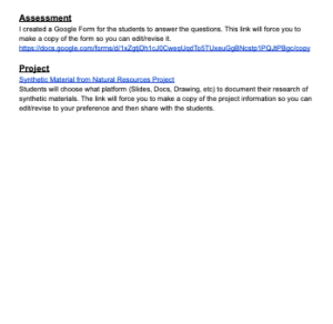 Complete Online Distance Learning Synthetic Materials 7.PS1.3, MS-PS1-3 ...