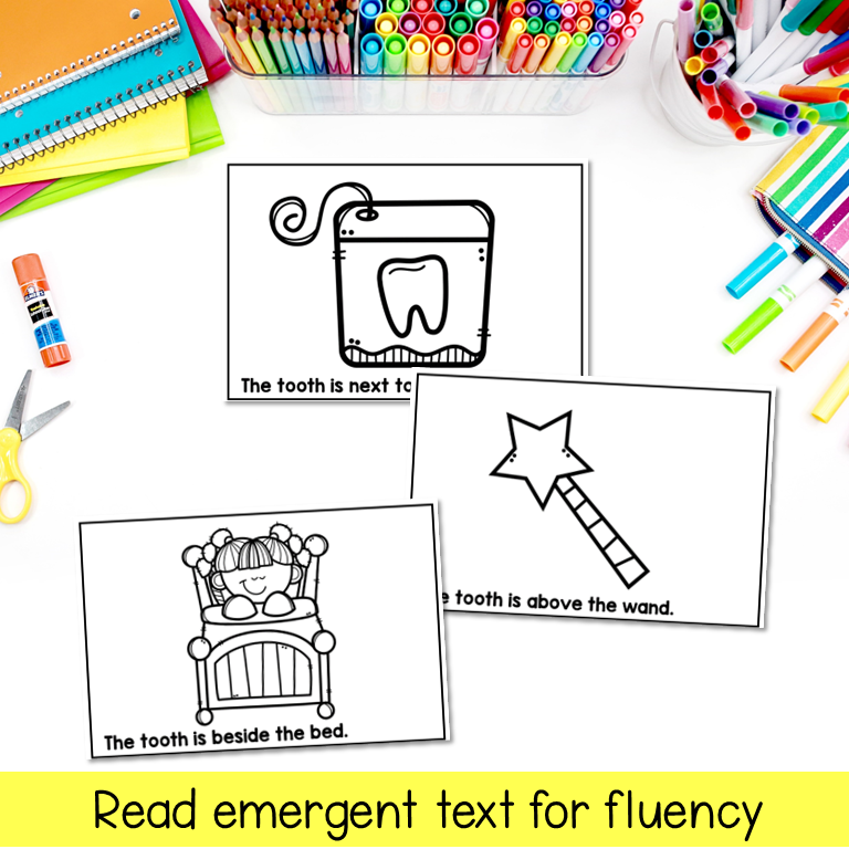 Dental Health Where is the Tooth Positional Words Book for Preschool ...