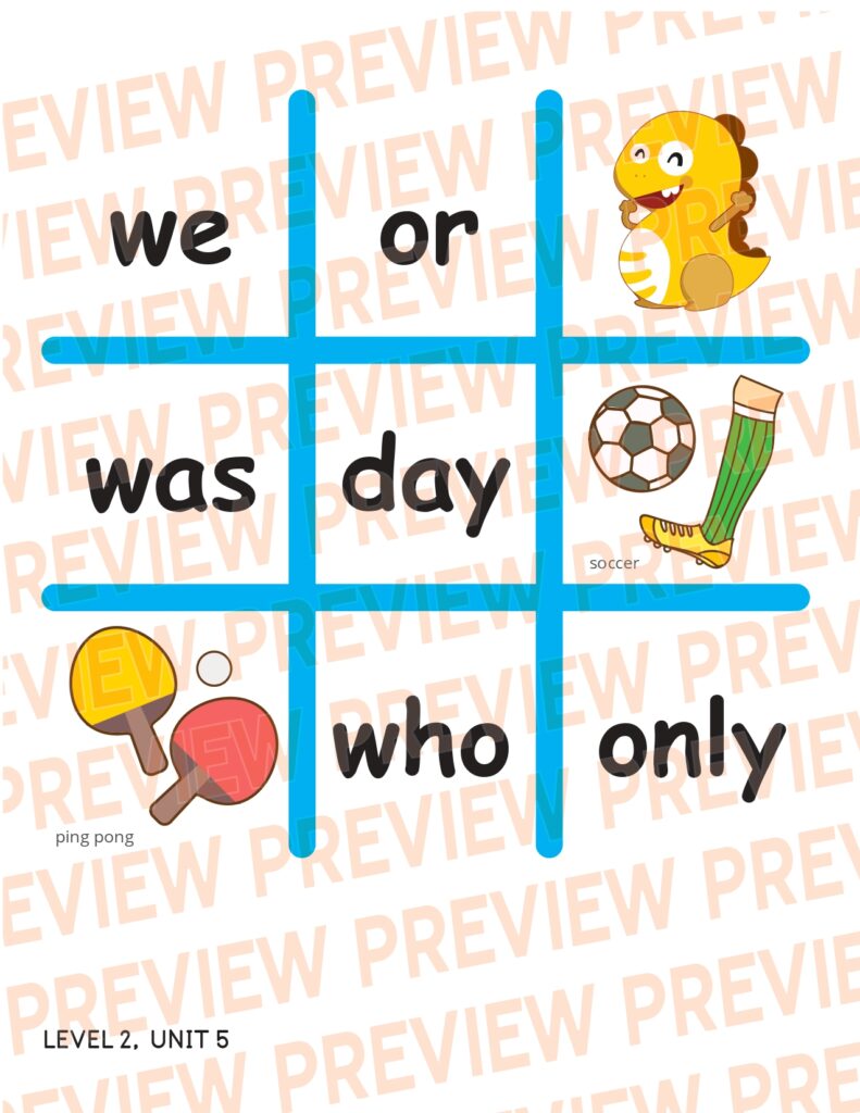 VIPKid Level 2 Interactive Sight Word Tic Tac Toe Reward Set | Made By ...