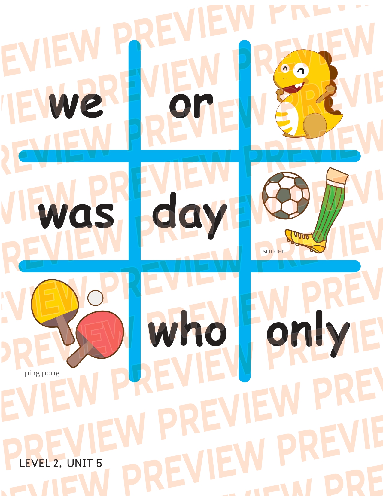 VIPKid Level 2 Interactive Sight Word Tic Tac Toe Reward Set | Made By ...
