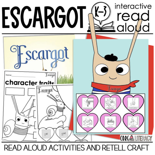 Escargot Interactive Read Aloud | Sequencing RETELL Craft | Authors ...