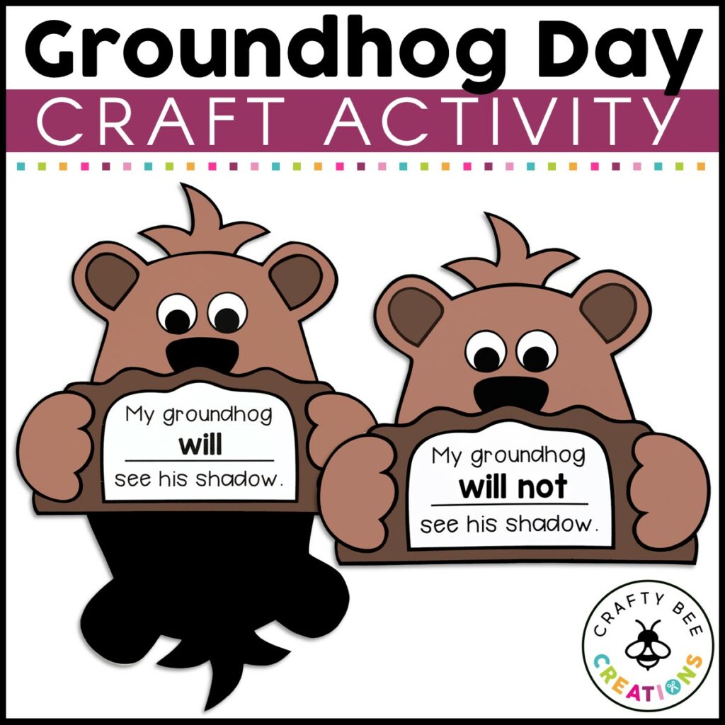 Groundhog Day Craft | Groundhog Day Prediction Activity | Writing ...