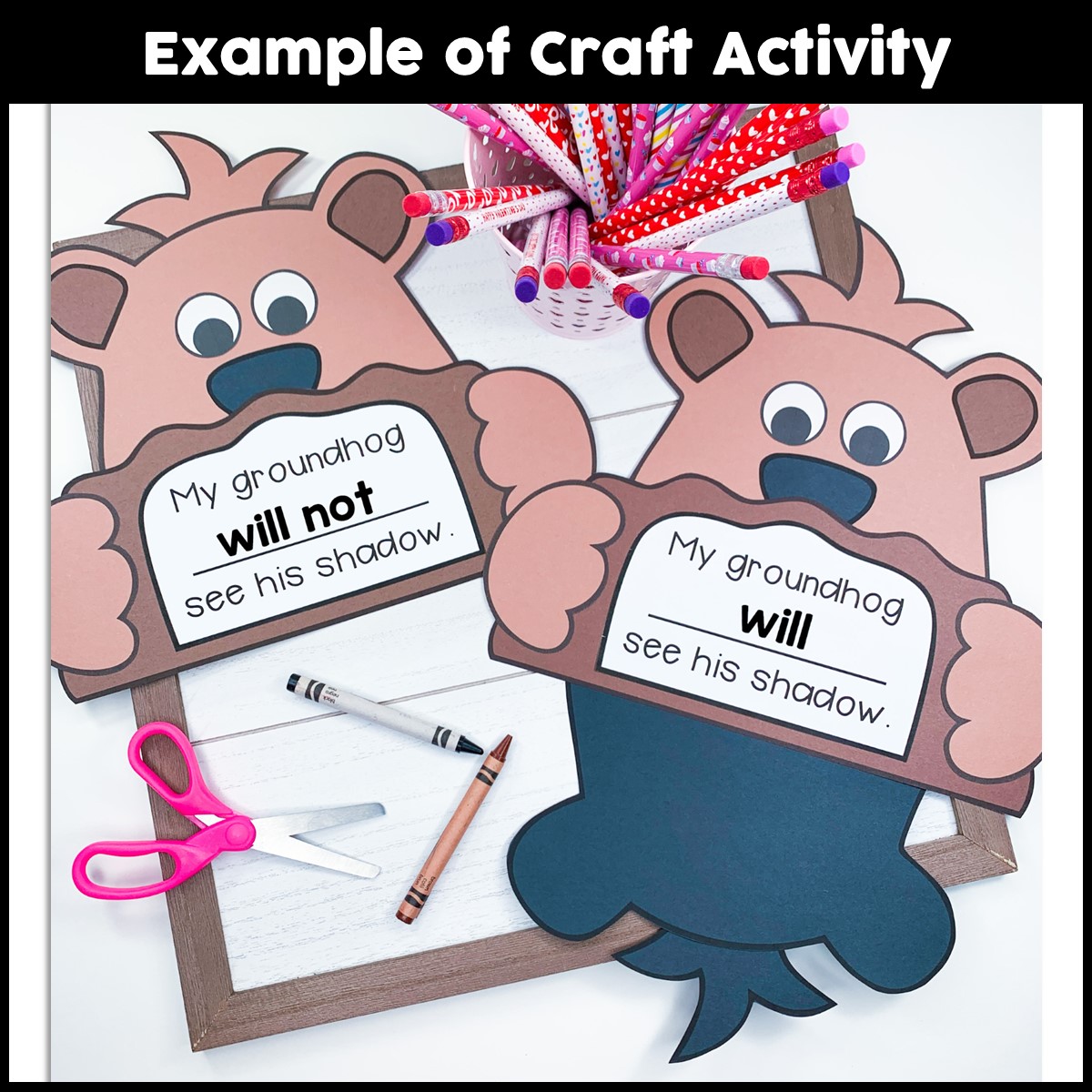 Groundhog Day Craft | Groundhog Day Prediction Activity | Writing ...