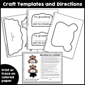 Groundhog Day Craft | Groundhog Day Prediction Activity | Writing ...