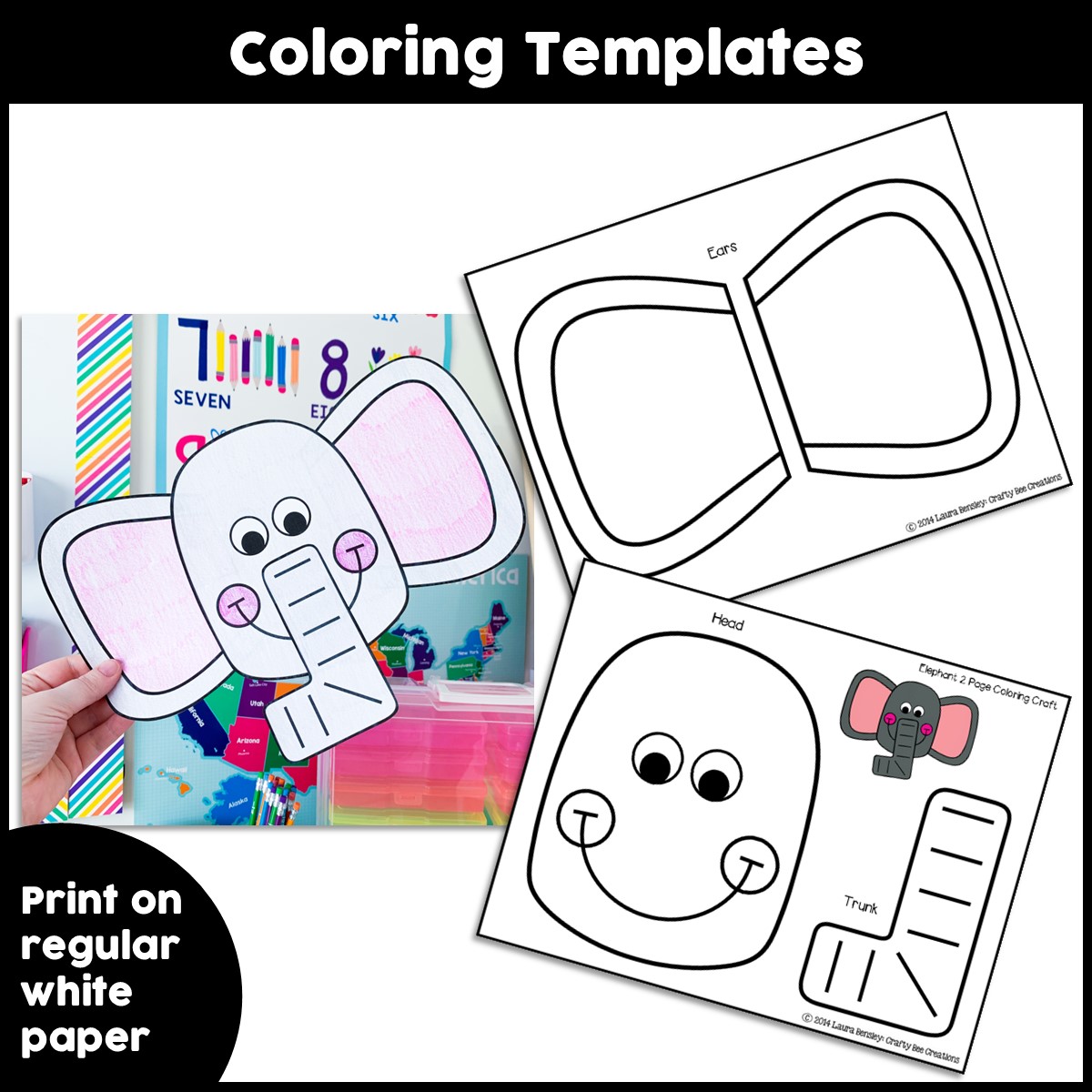 Elephant Craft | Zoo Animal Craft | Zoo Animal Activities | Jungle ...