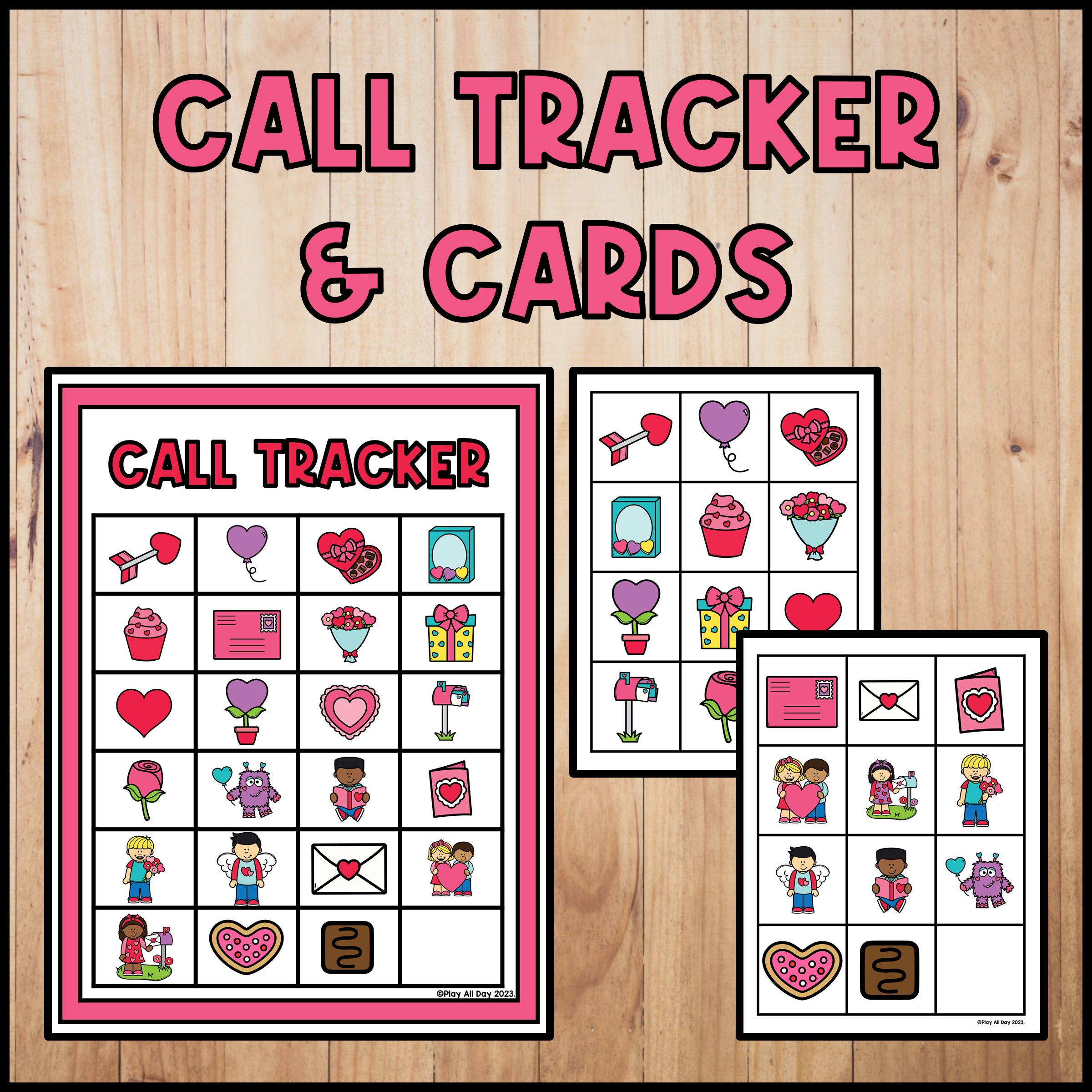 Valentine’s Day Bingo Games with Digital Calling Cards | Made By Teachers