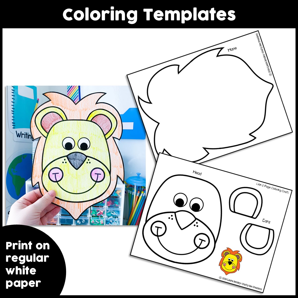Lion Craft | Zoo Animal Craft | Zoo Animal Activities | Jungle Animal ...