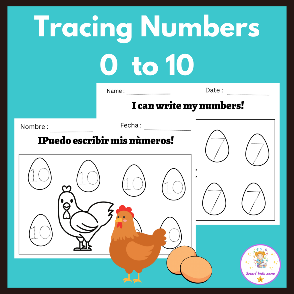 Writing Numbers 1-20 Worksheets | Spanish Number Worksheets | Made By ...