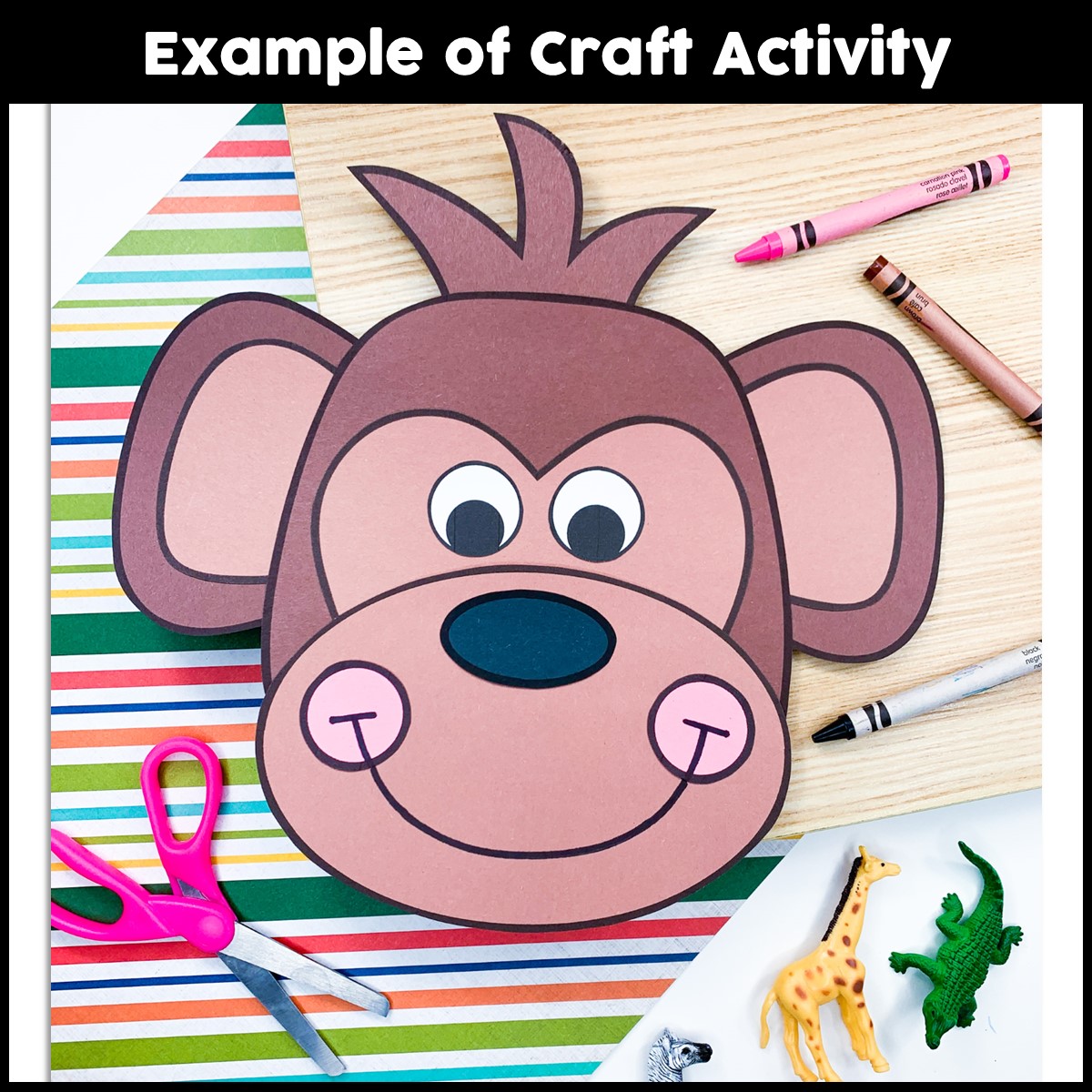 Monkey Craft | Zoo Animal Craft | Zoo Animal Activities | Jungle Animal ...