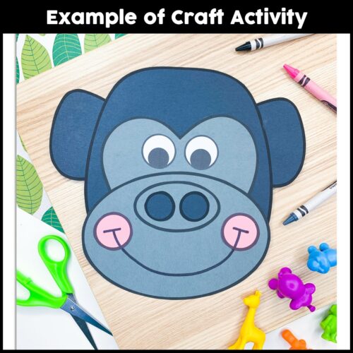 Gorilla Craft | Zoo Animal Craft | Zoo Animal Activities | Jungle ...