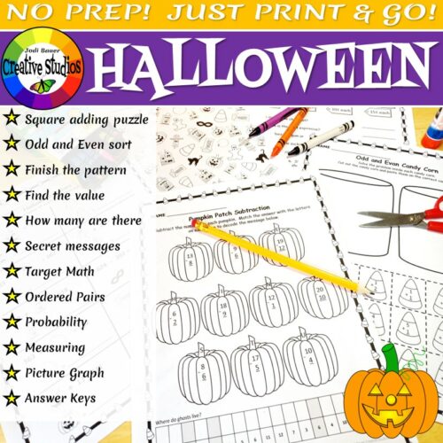 Holiday Math Activity Sheets BUNDLE! | Made By Teachers