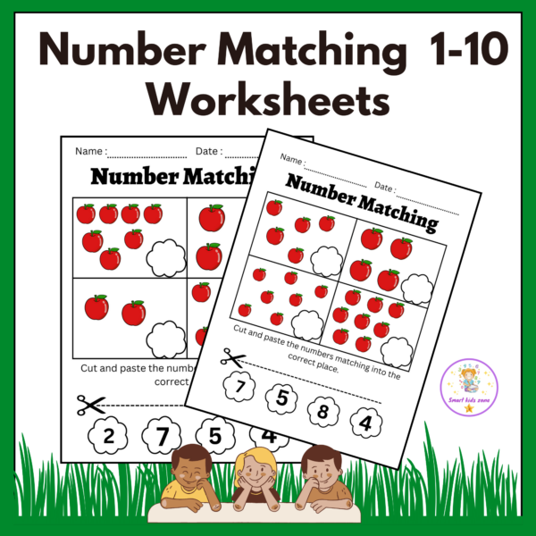 Numbers Matching Worksheets | Number Recognition 1-10 | Made By Teachers