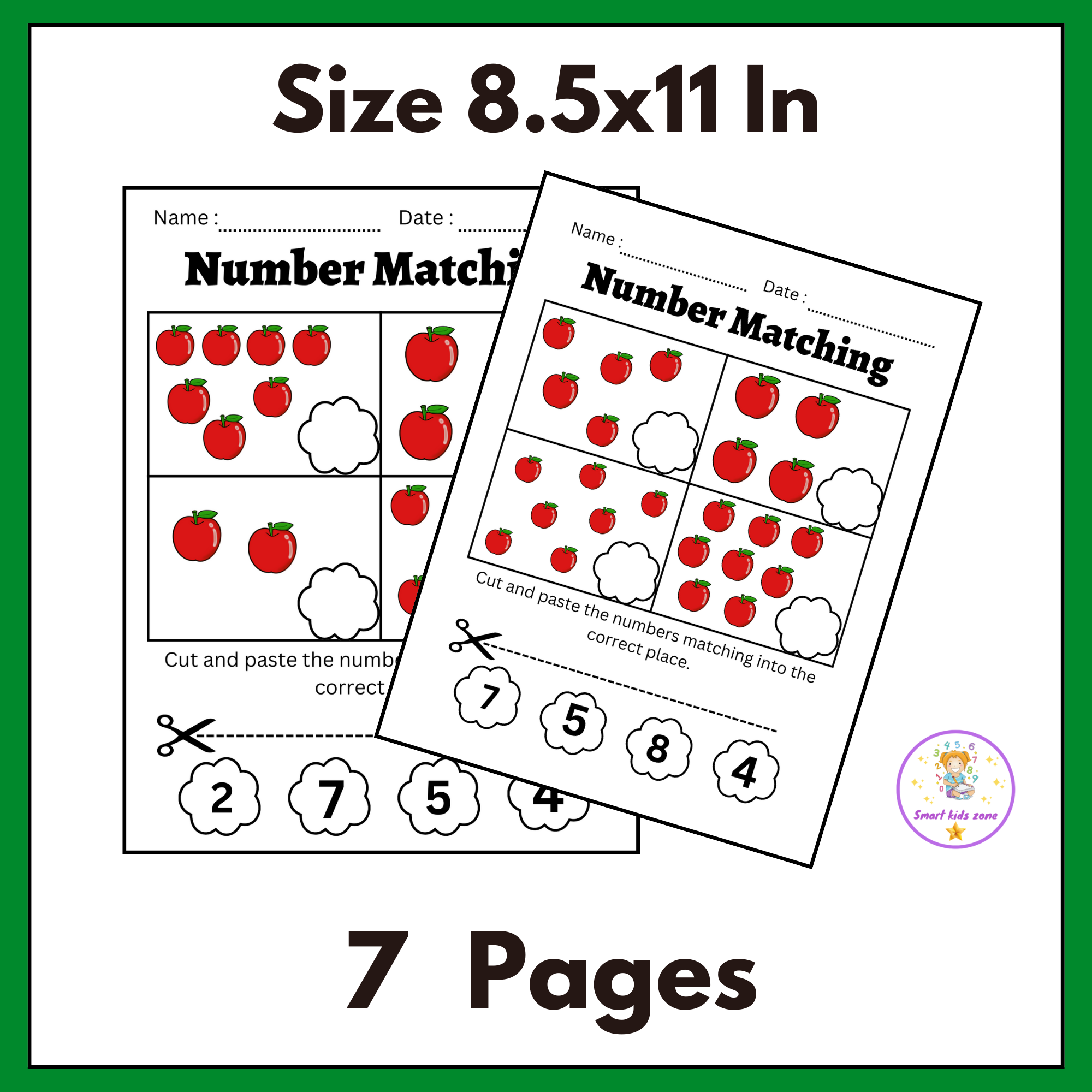 Numbers Matching Worksheets | Number Recognition 1-10 | Made By Teachers