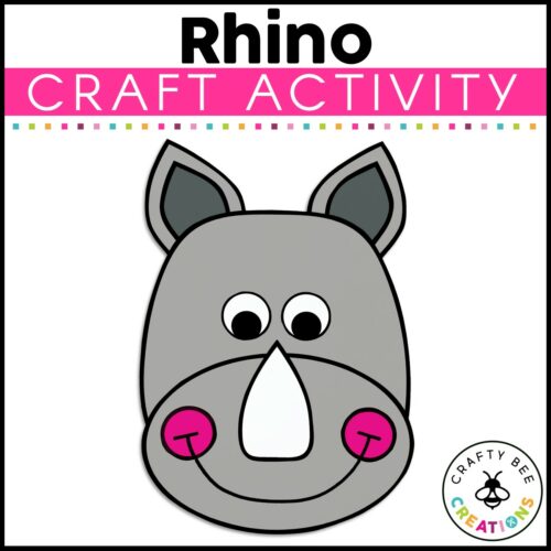 Rhino Craft | Zoo Animal Craft | Zoo Animal Activities | Jungle Animal ...