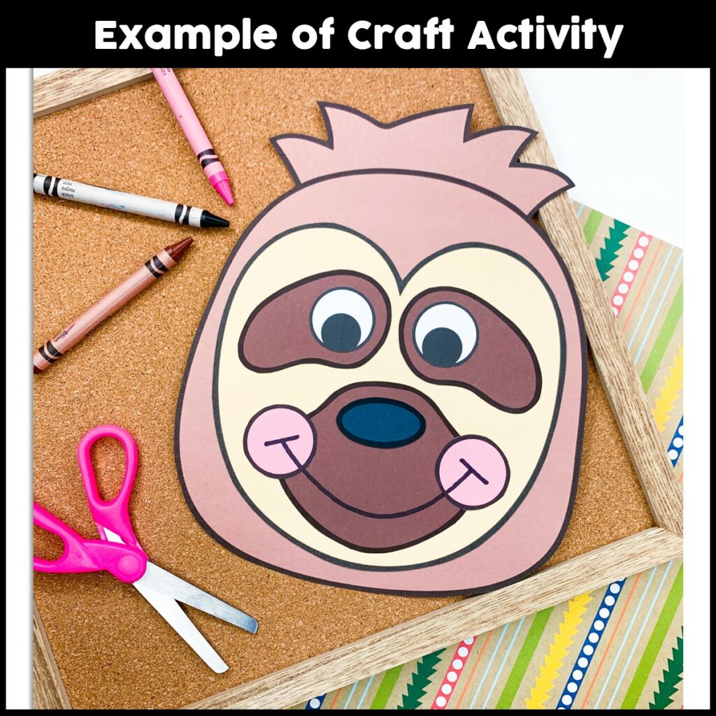 Sloth Craft | Zoo Animal Craft | Zoo Animal Activities | Rainforest ...